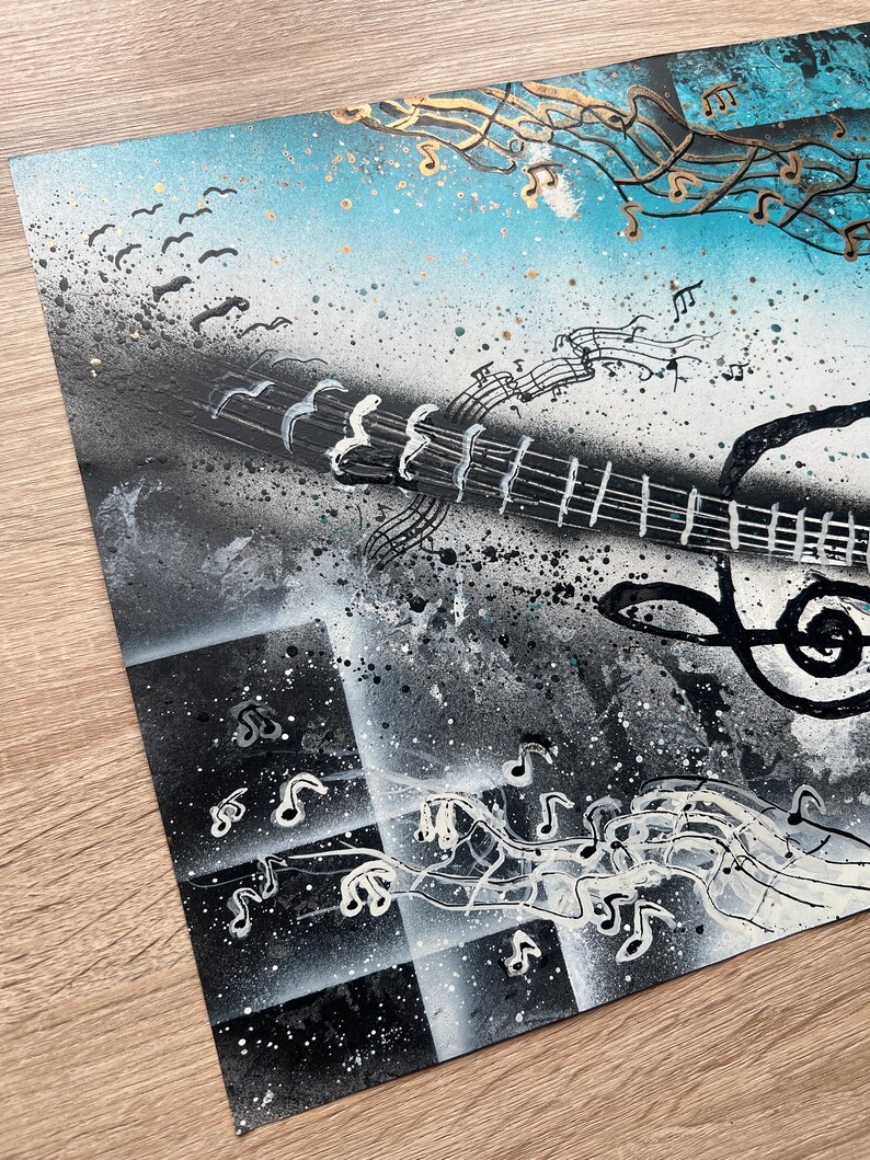 Violin Surreal Spray Painting - Etsy