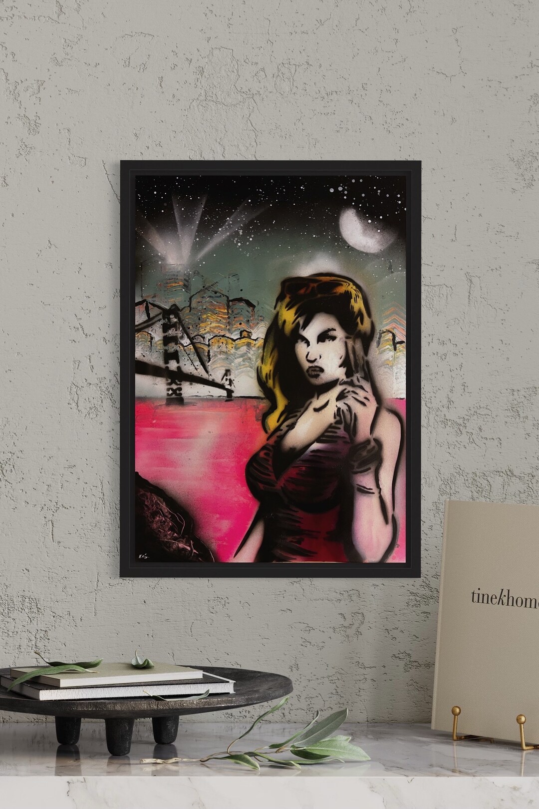 Gangster Girl Spray Painting - Etsy