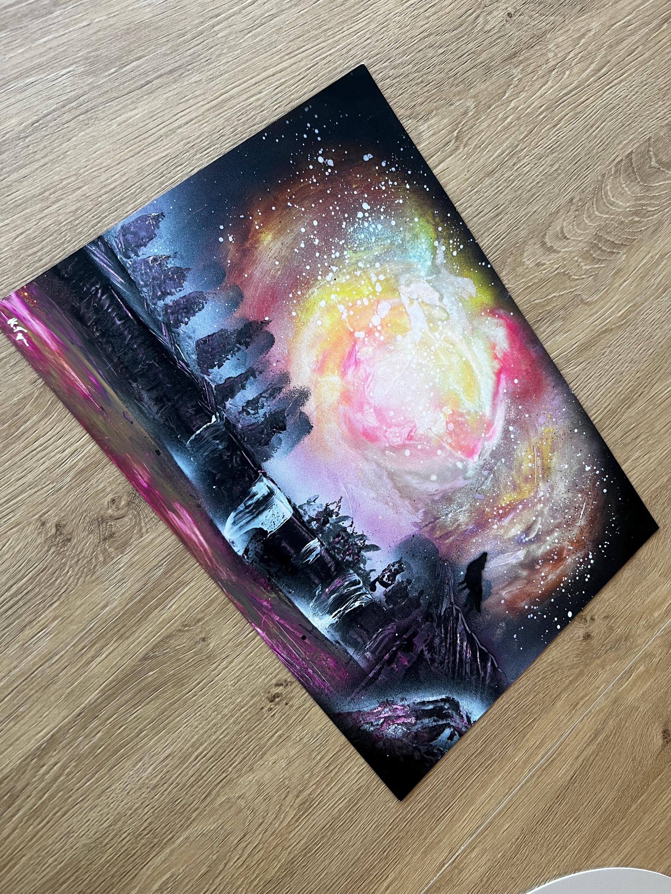 Howling Wolf Spray Painting - Etsy