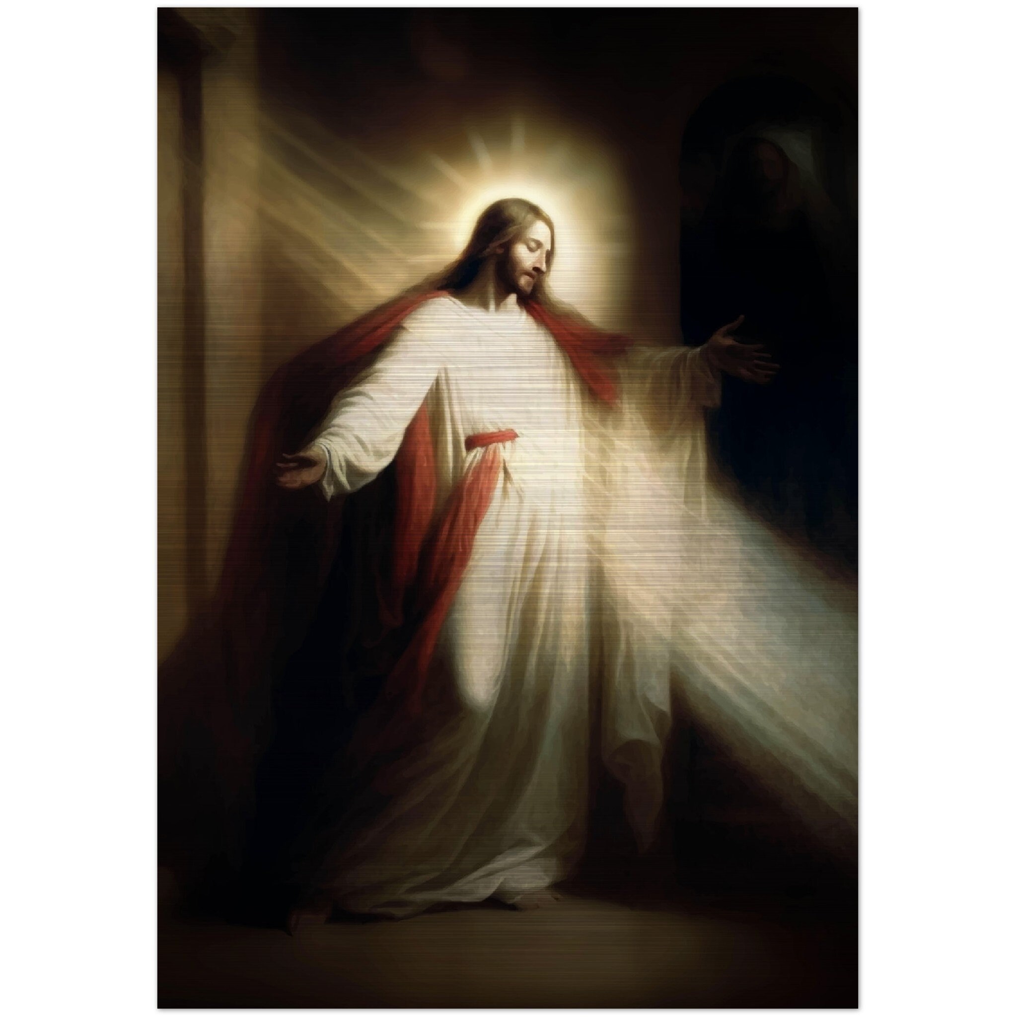 Divine Mercy Have Mercy on Us and on the Whole World. Brushed Aluminum ...