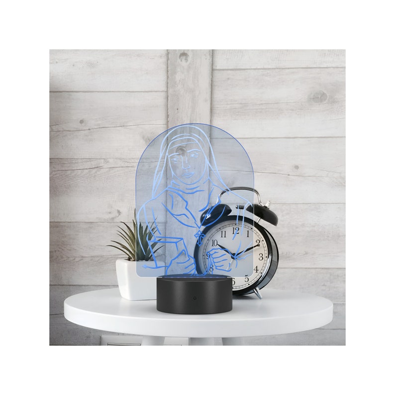 St Rafqa Laser-etched Acrylic Icon, Also Known as Saint Rafka and Saint ...