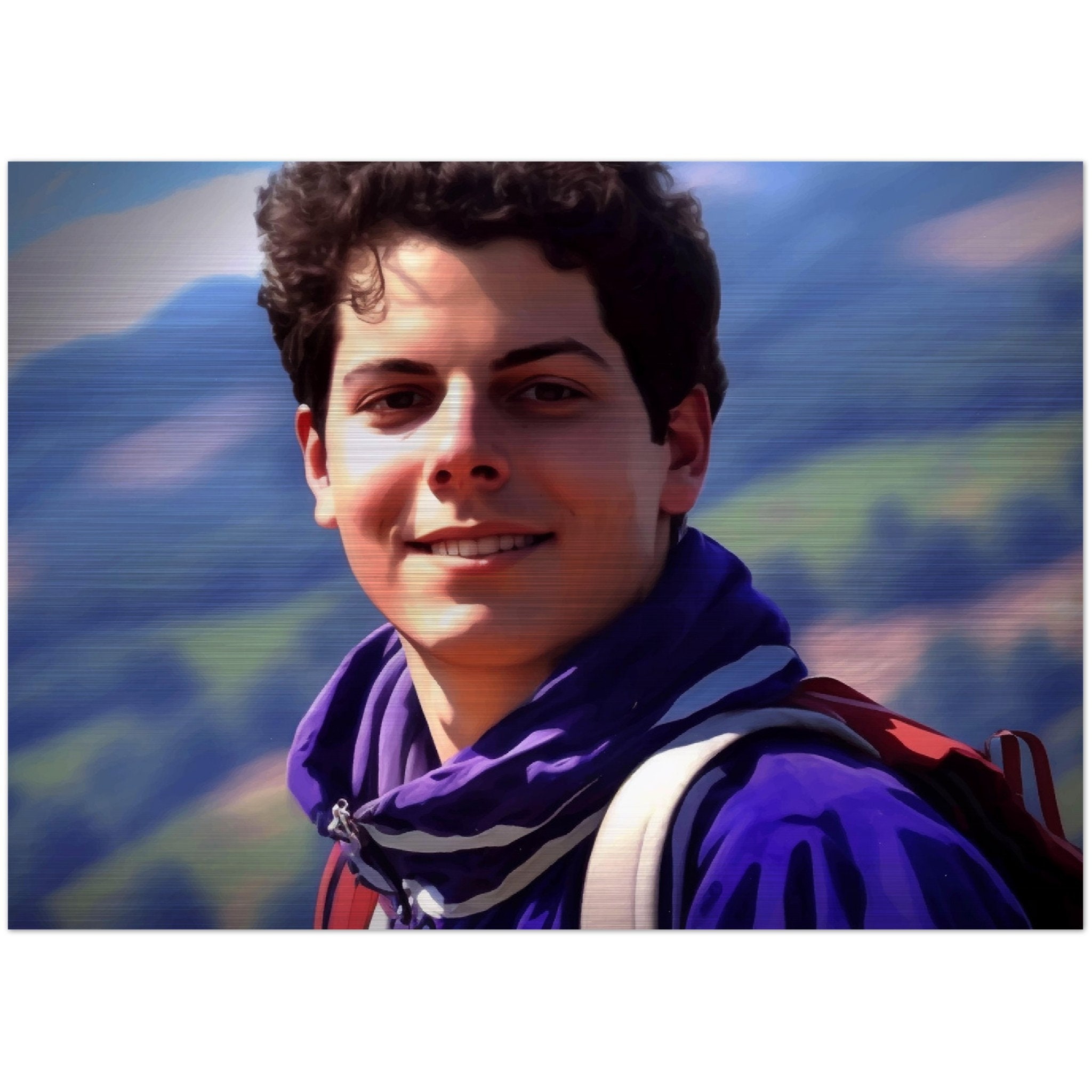 Blessed Carlo Acutis, Servant of God - Brushed Aluminum Icon - Wall Art ...