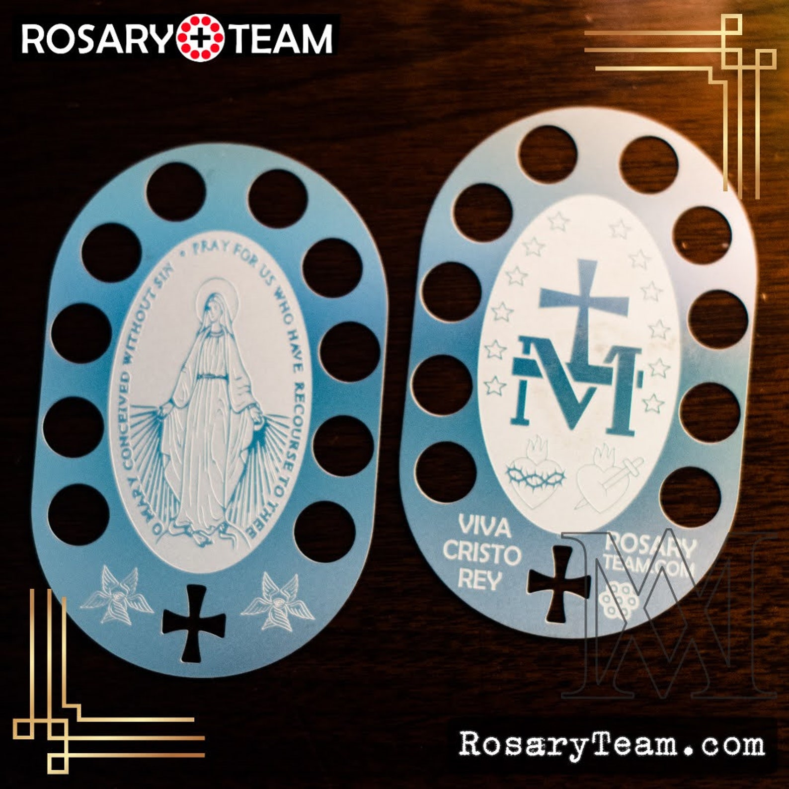 Rosary Team One Decade + Rosary Card + Catholic Wallet Rosary ...