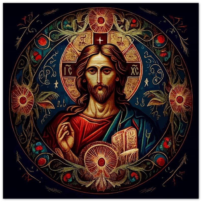 Jesus Christ Creator Brushed Aluminum Icon Aluminum Print - Etsy