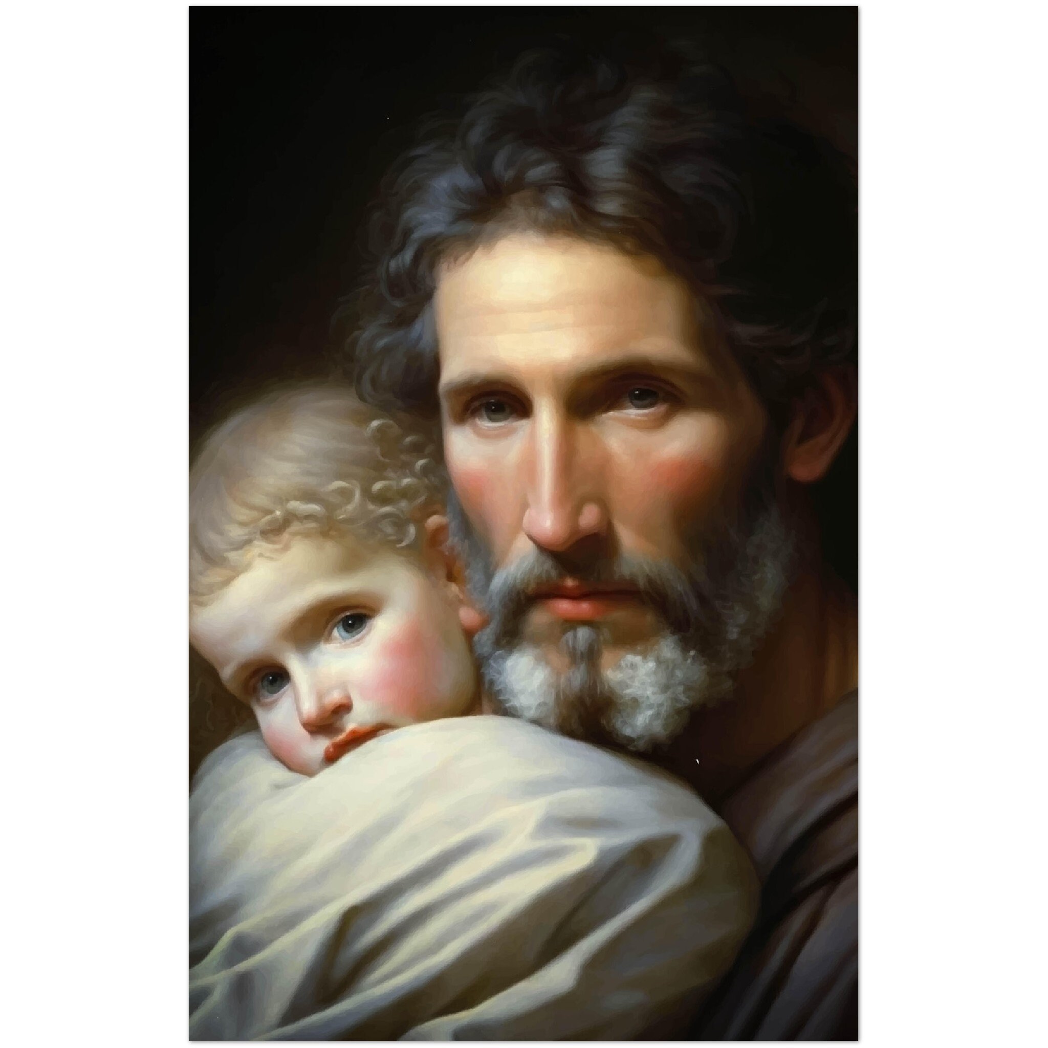 St Joseph and the Divine Child Silk Paper Print 10 Copies - Etsy