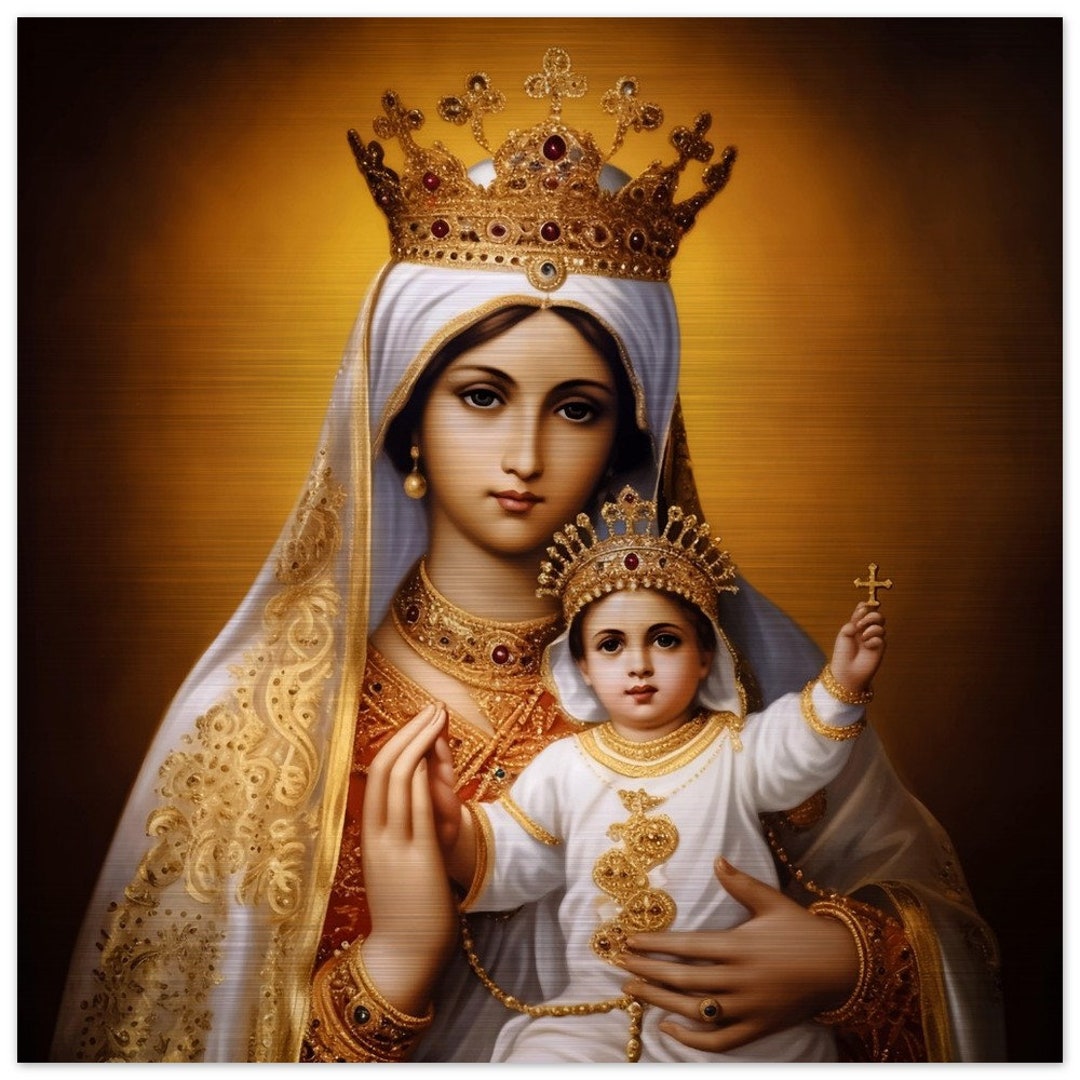 Vailankanni, Our Lady of Good Health Icon Brushed Aluminum Print - Etsy