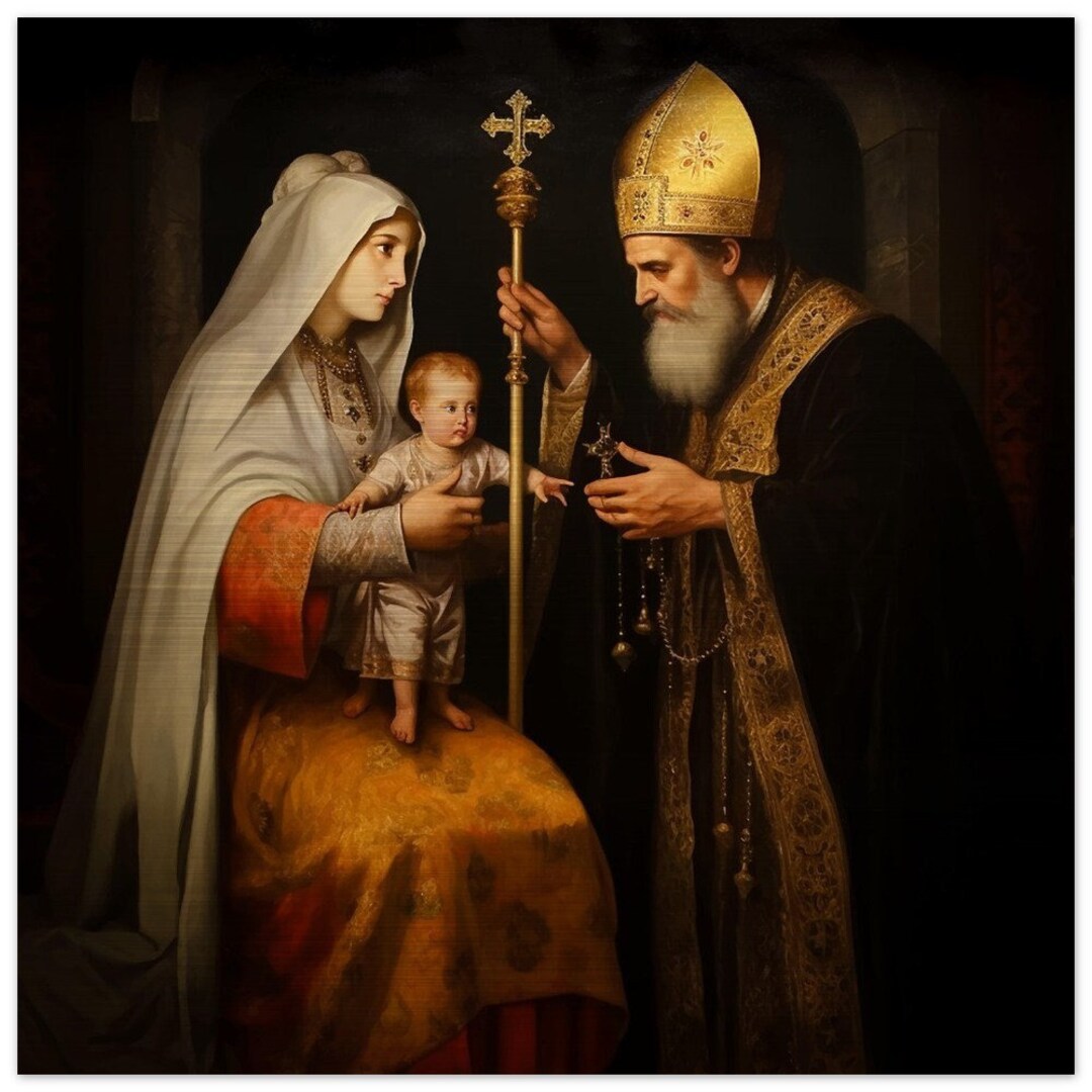 St Abda El Mchamar Maronite Brushed Aluminum Icon Mar Aabda - Etsy