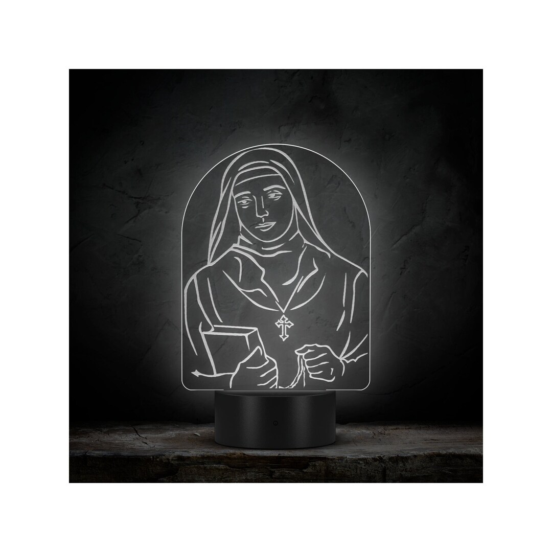 St Rafqa Laser-etched Acrylic Icon, Also Known as Saint Rafka and Saint ...