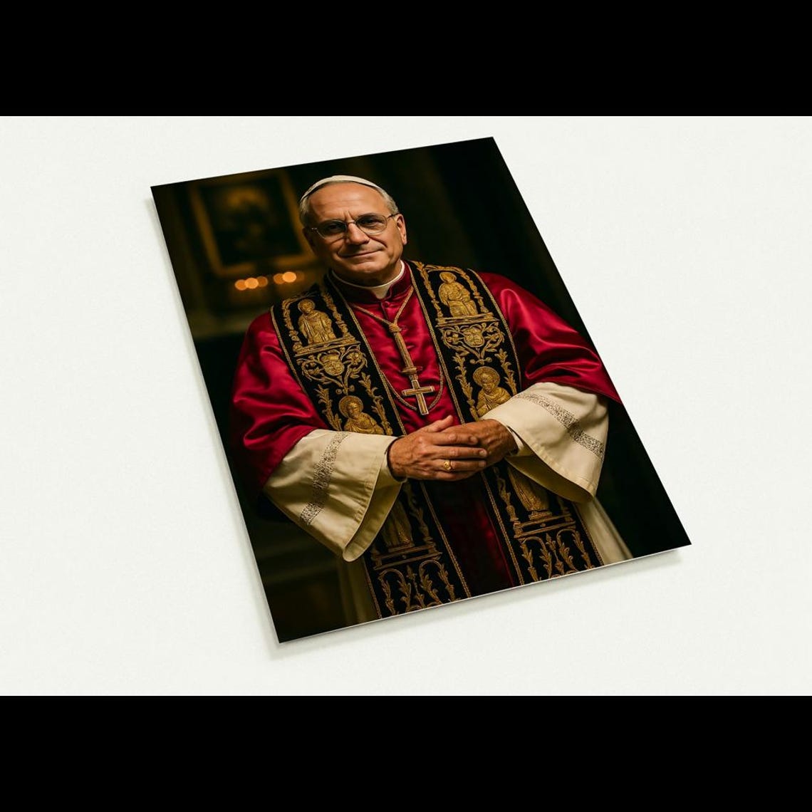 Remastered for Better Display! Portrait of Pope Leo XIV Our Holy Father ...
