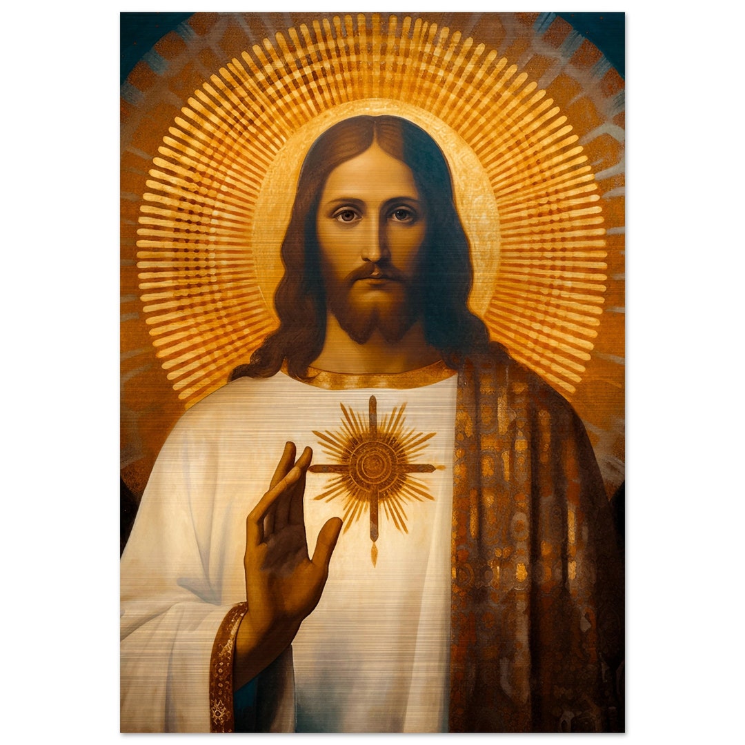 Come and You Will See Jesus Christ Icon Brushed Aluminum - Etsy
