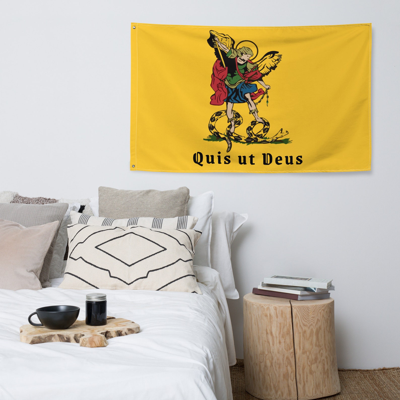 Holy Michael, the Archangel, Flag Quis Ut Deus - Who is Like God - Etsy