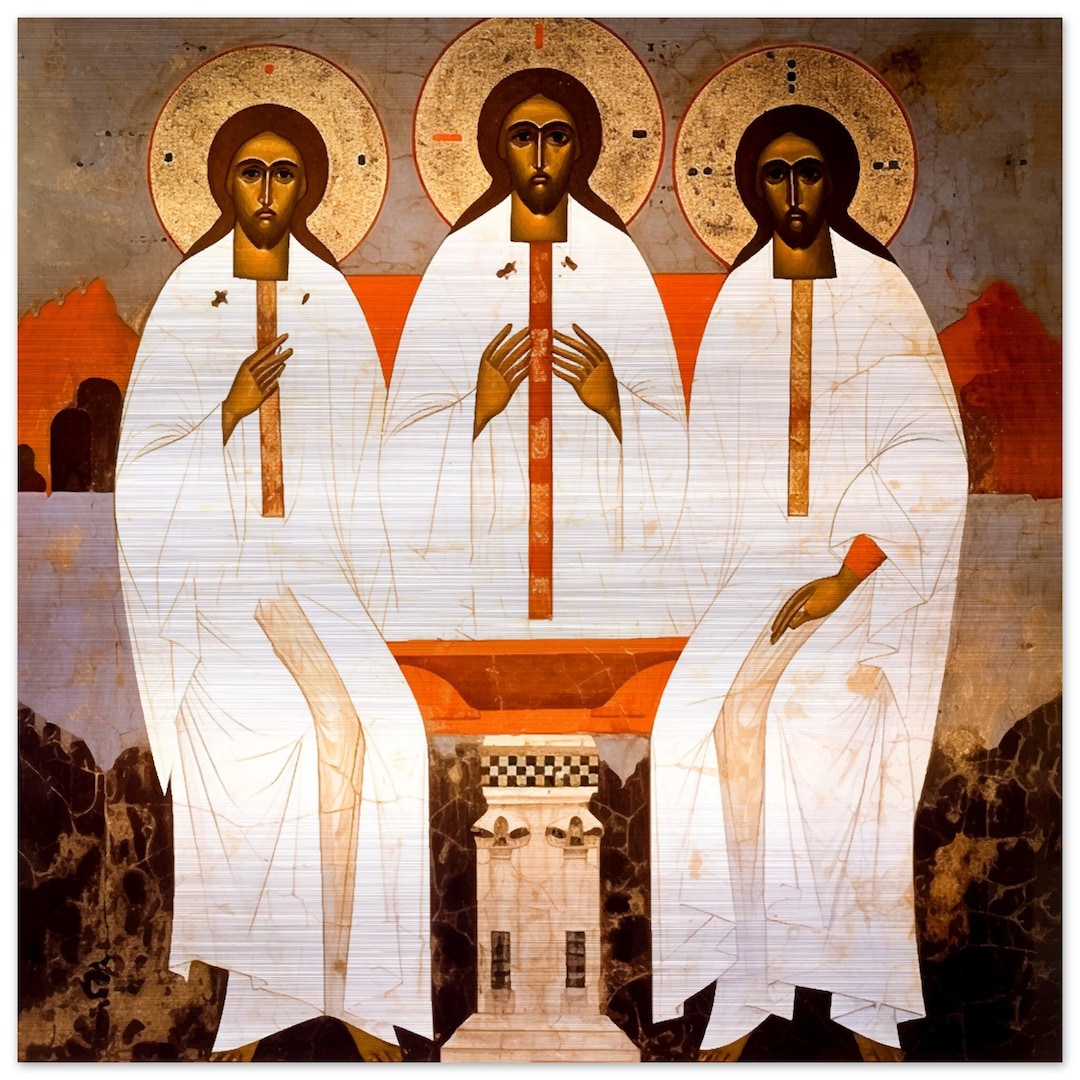Icon of the Trinity Brushed Aluminum Print - Etsy