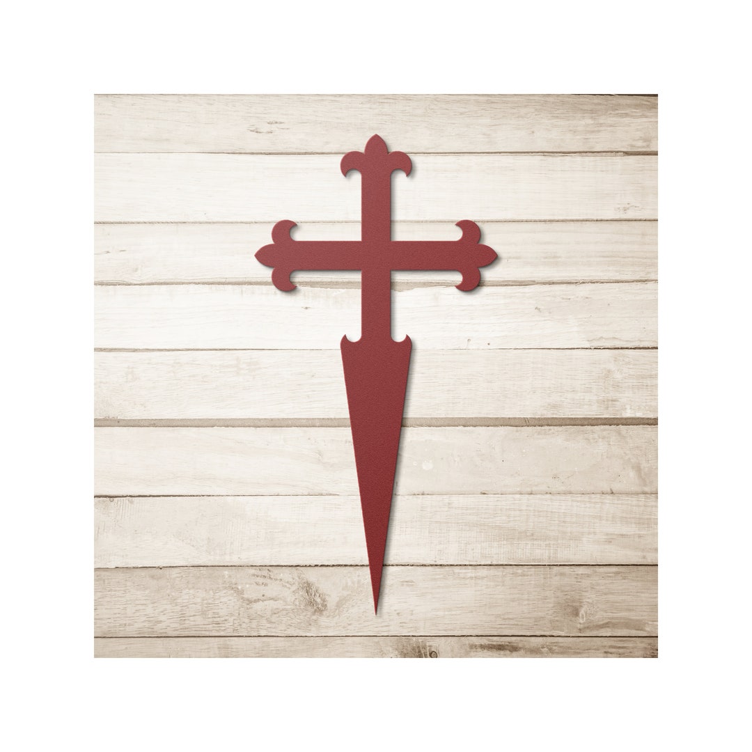 St James Cross Die-cut Metal 18 Gauge Steel Cruz De San Santiago ...