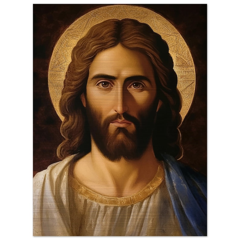 Jesus Christ Prince of Peace Icon Brushed Aluminum Holy Face Heaven is ...