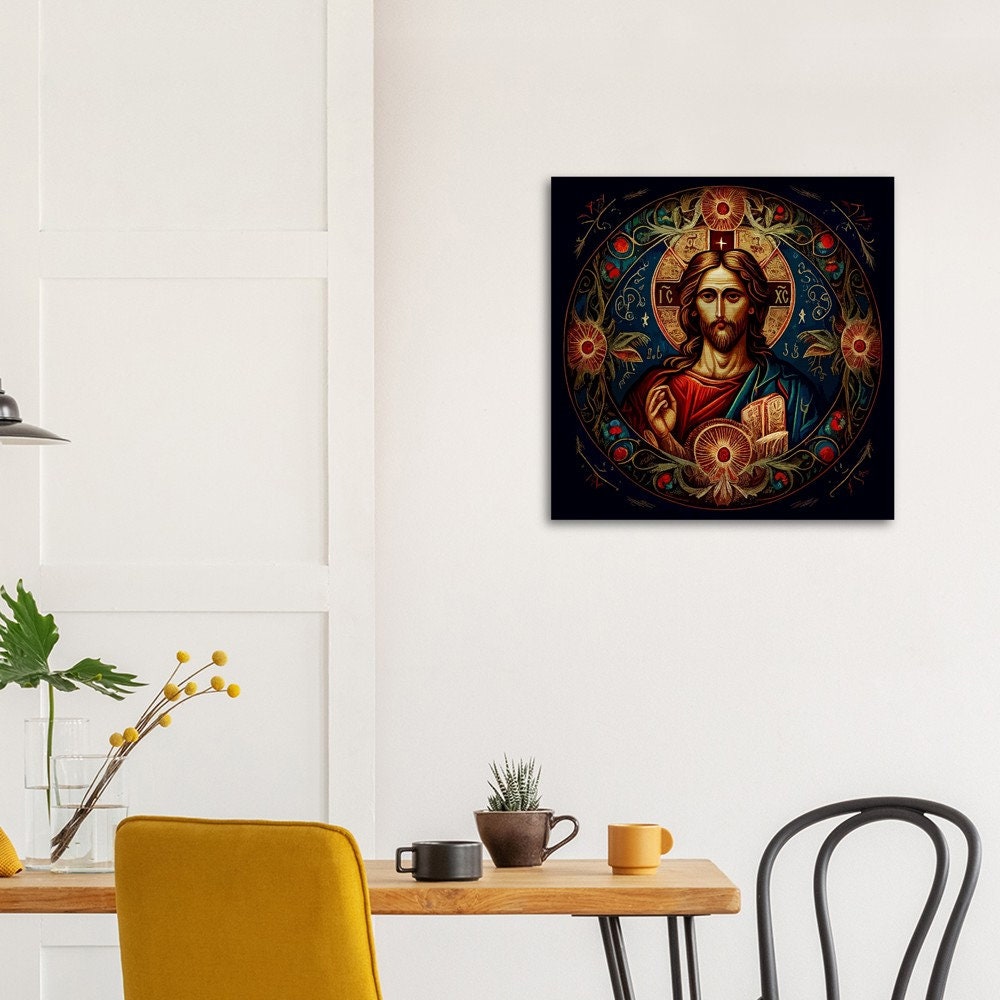 Jesus Christ Creator - Brushed Aluminum Icon - Aluminum Print - Etsy