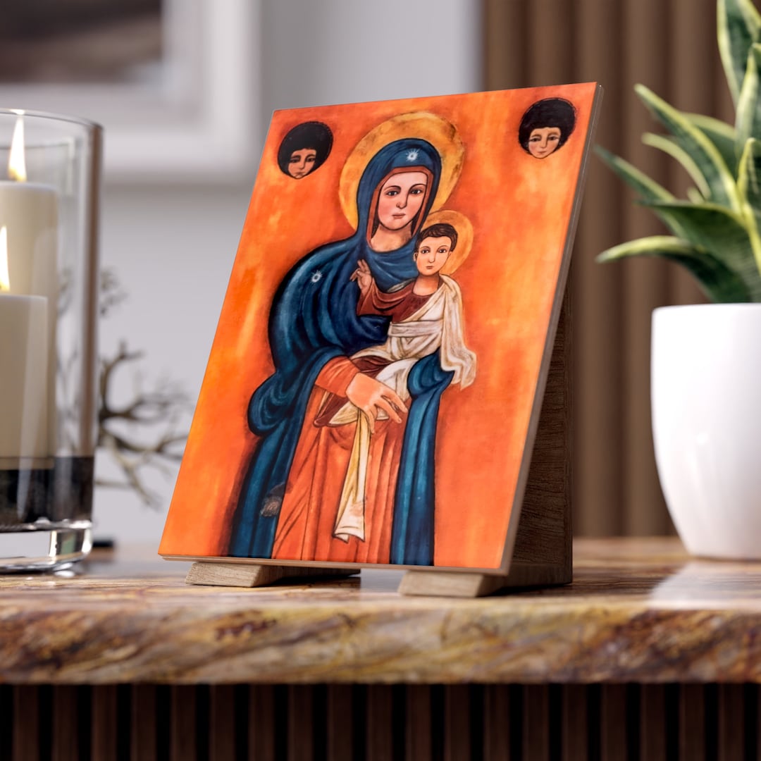Our Lady of the Maronites, Elige; Ceramic Icon Tile - Size 6" × 8" - Etsy