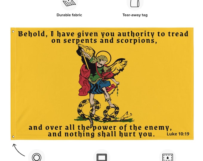 Saint Michael the Archangel - Garden & House Flag, Catholic Gift ...