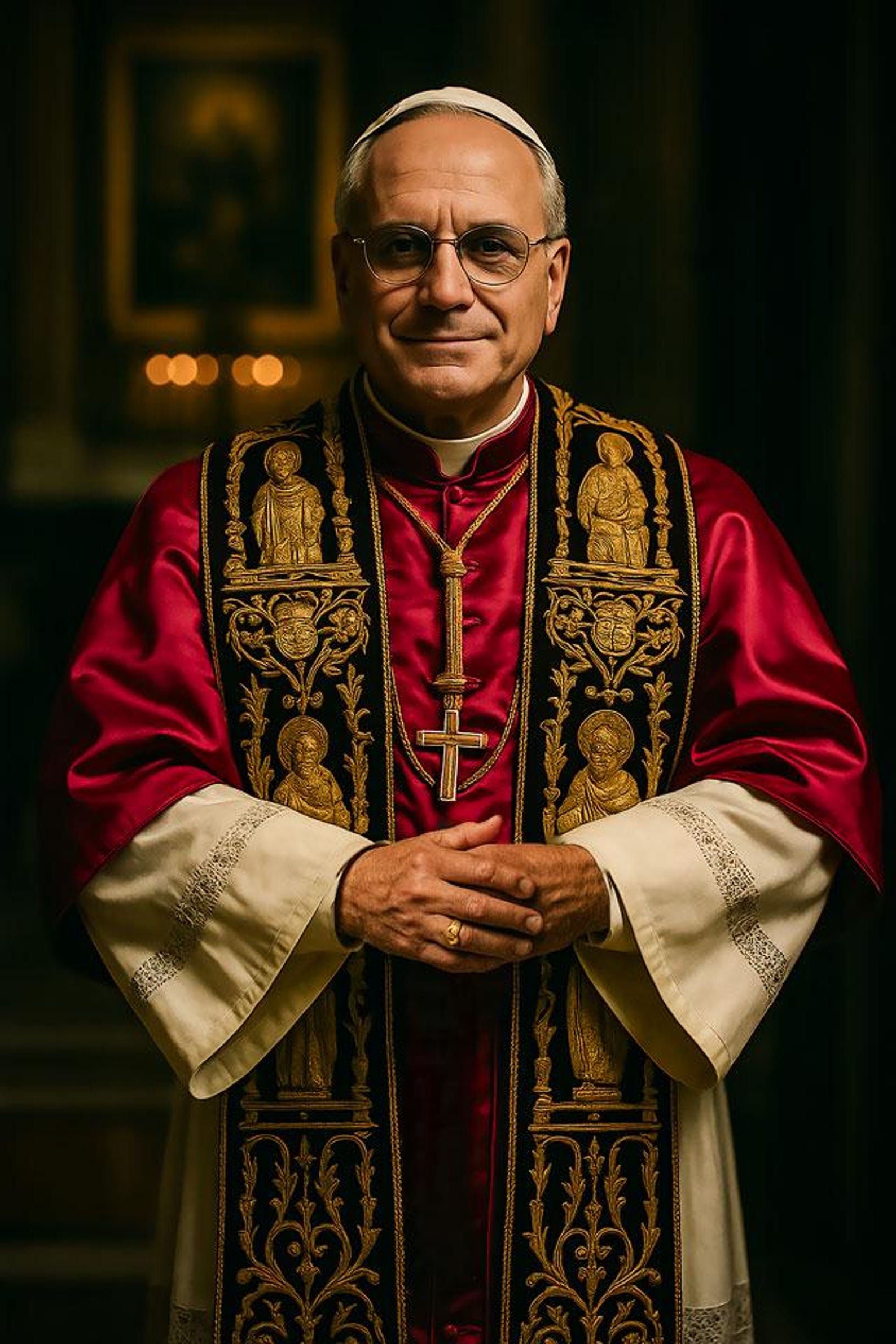 Remastered for Better Display! Portrait of Pope Leo XIV Our Holy Father ...