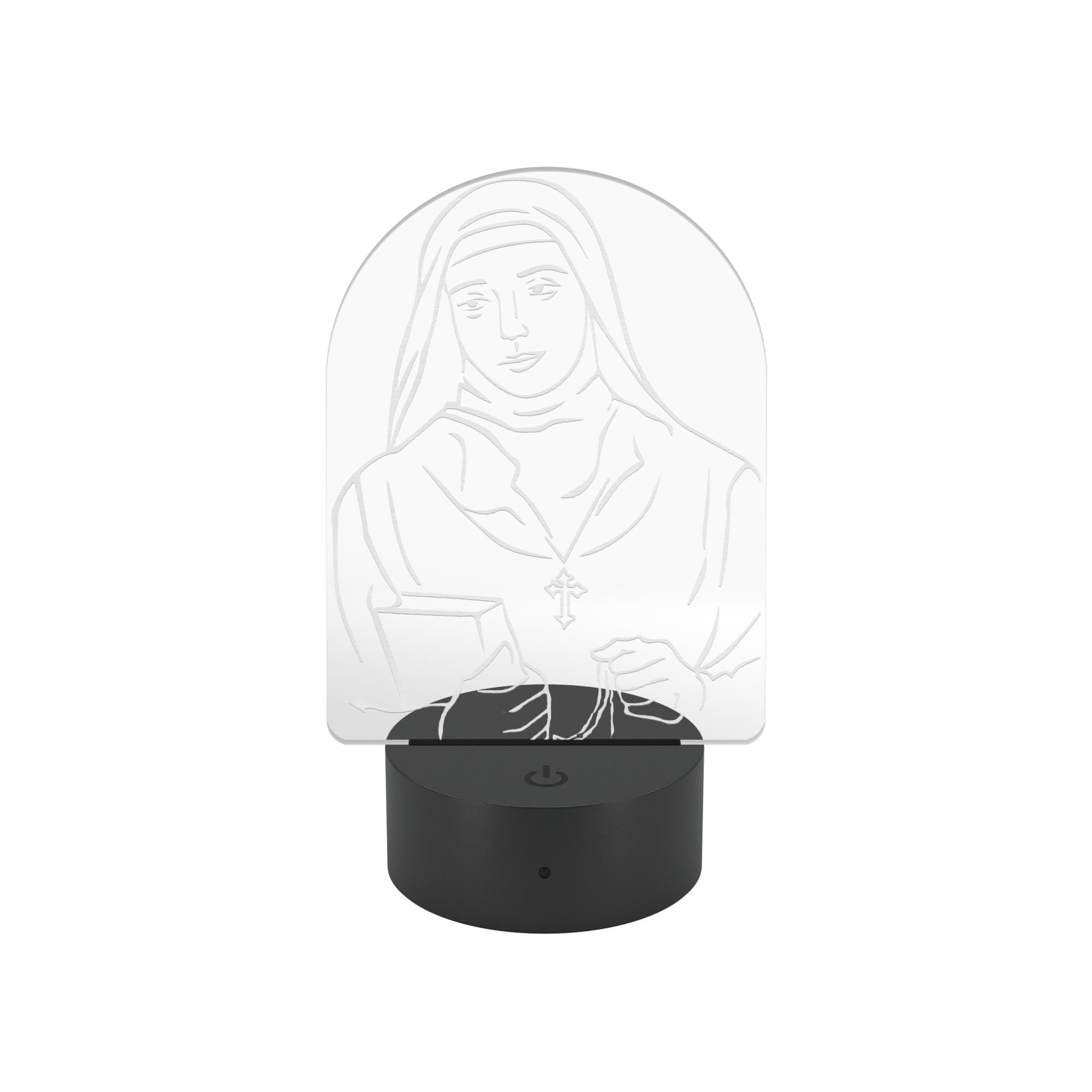 St Rafqa Laser-etched Acrylic Icon, Also Known as Saint Rafka and Saint ...