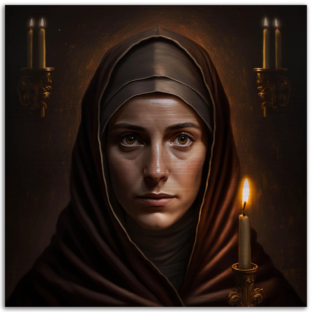 St Rafqa Pietra Choboq Ar-rayès Brushed Aluminum Icon Rafka - Rebecca ...