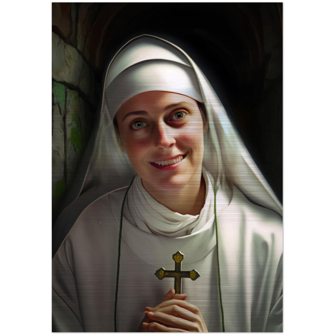 Sr. Clare Crockett, SHM Brushed Aluminum Print Sister Clare Hermana ...
