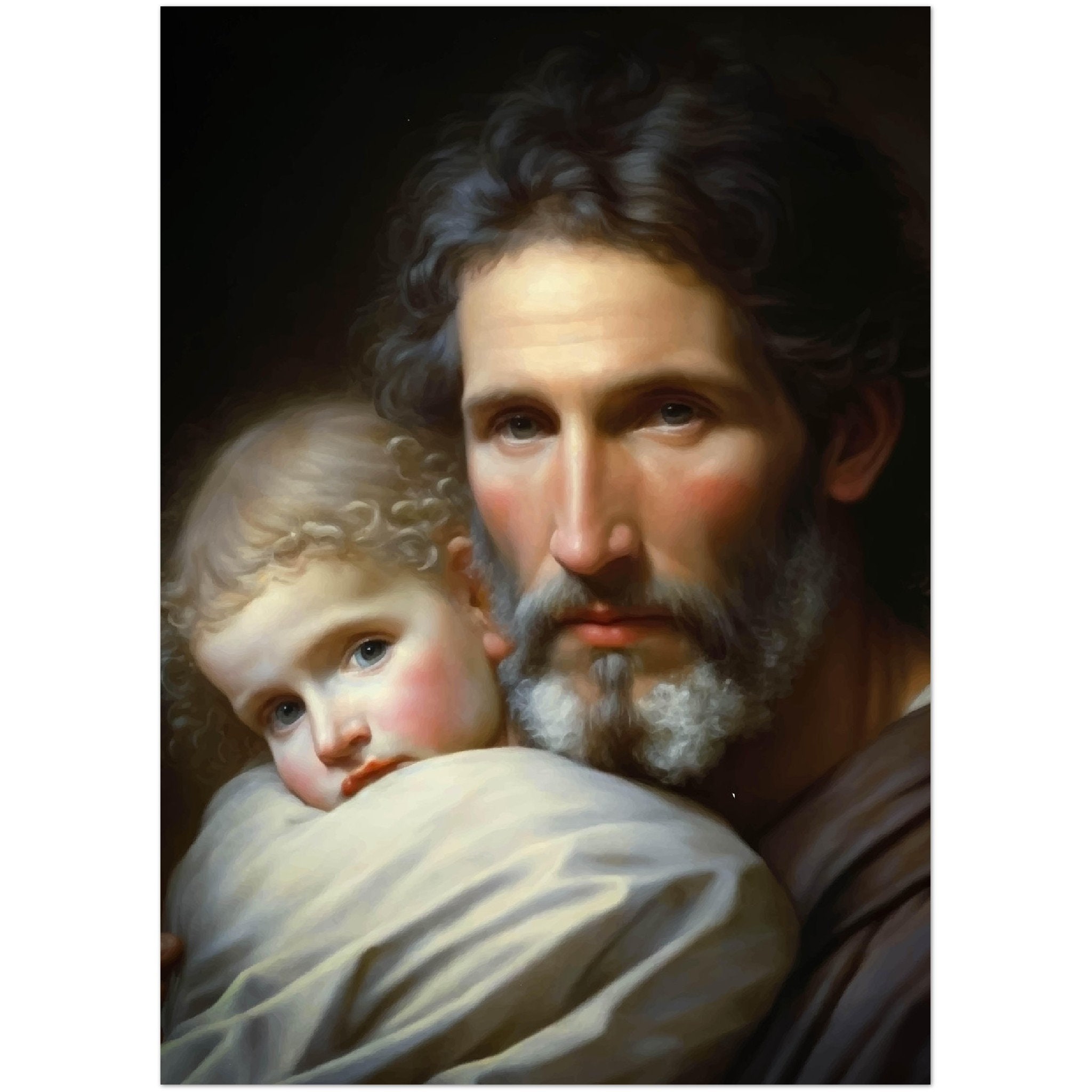 St Joseph and the Divine Child Silk Paper Print 10 Copies - Etsy