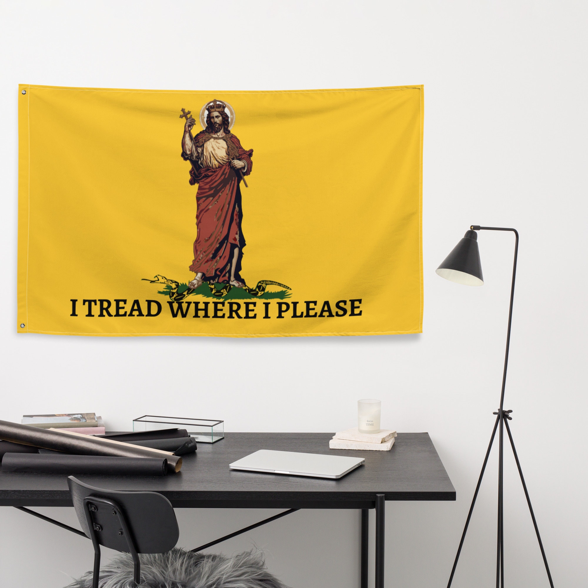 Cristo Nuestro Rey PISO DONDE ME PLAZCA Flag Horizontal - Etsy España