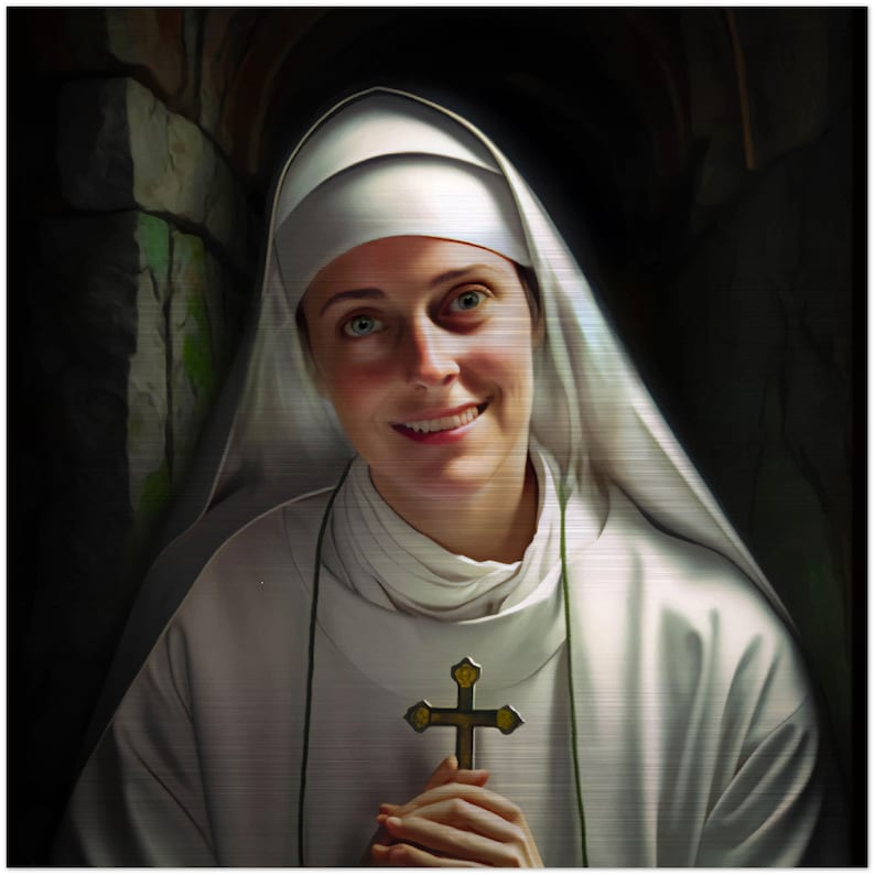 Sr. Clare Crockett, SHM Brushed Aluminum Print Sister Clare Hermana ...