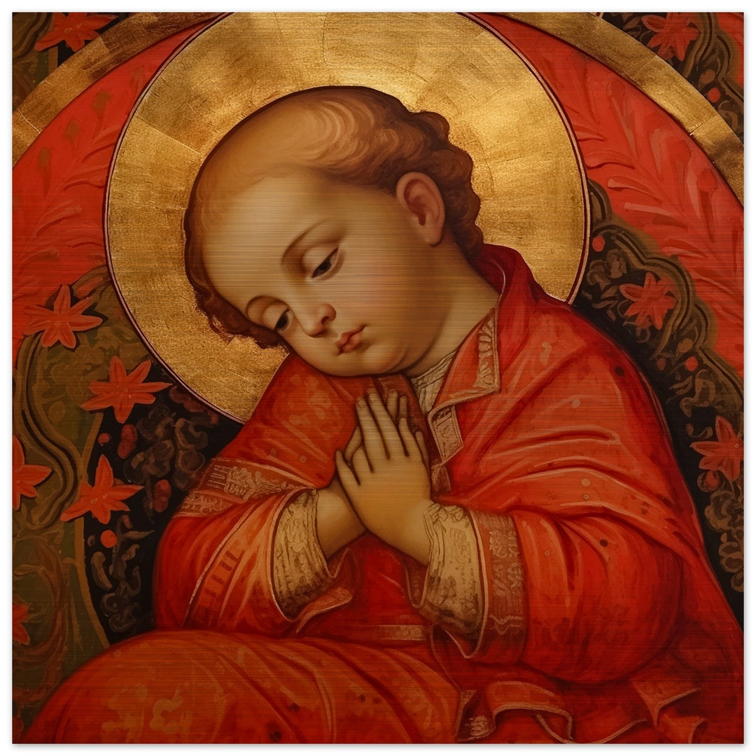 Blessed Un-named Baby of the Ulma Family Icon Brushed Aluminum ...