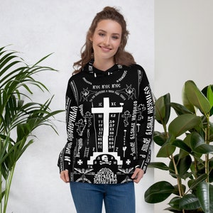 Orthodox Monastic Great-schema Unisex Hoodie Cyrillic Script Model ...
