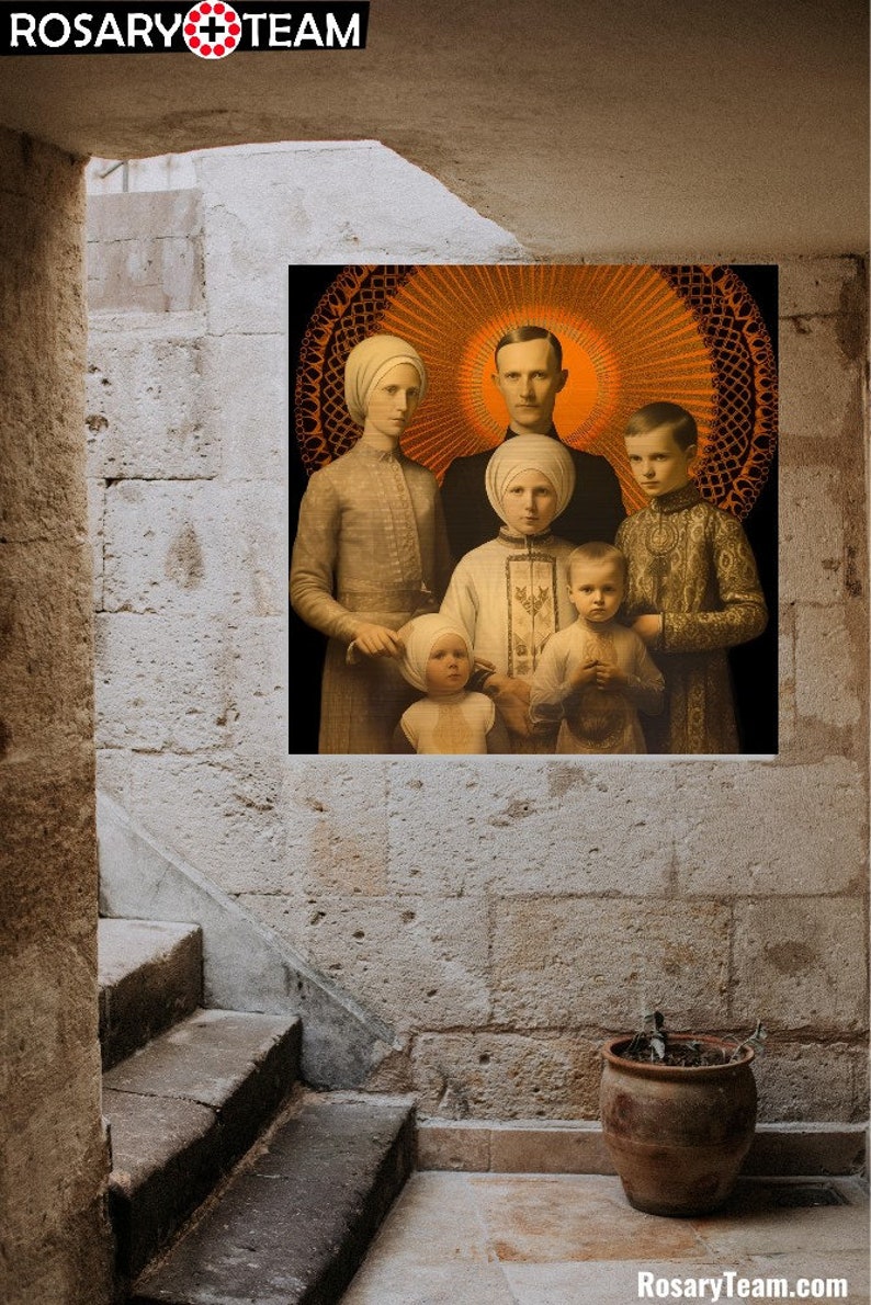 Family of Józef and Wiktoria Ulma Icon – Brushed Aluminum ...