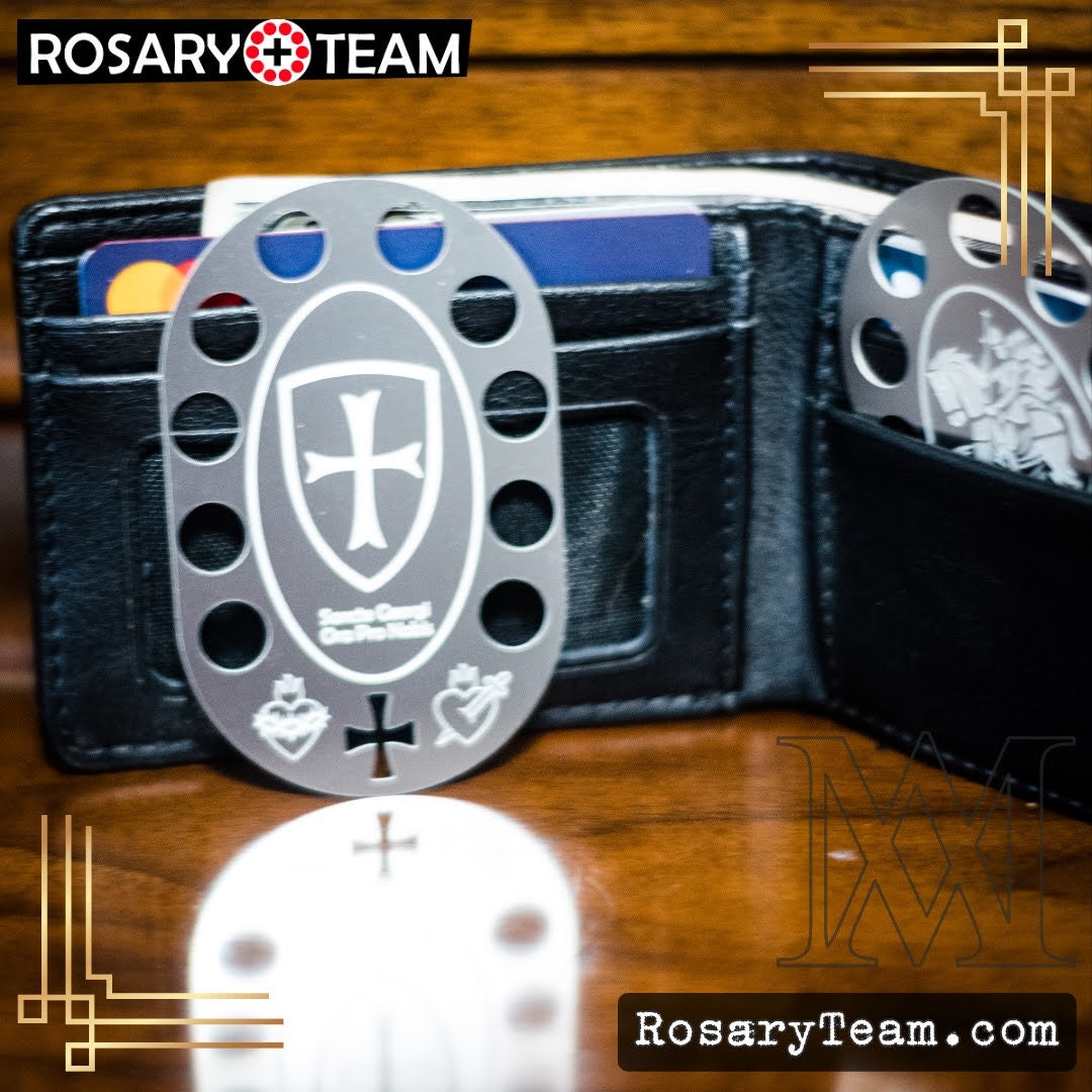 Rosary Team One Decade Rosary Card Catholic Wallet Rosary - Etsy