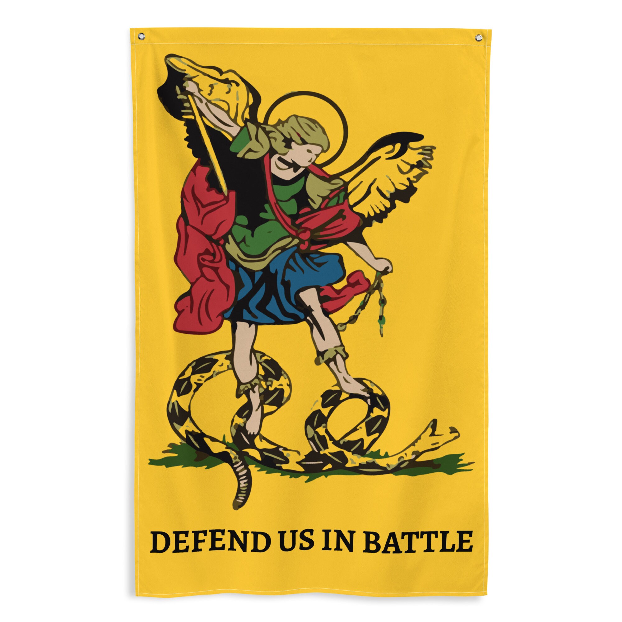 Holy Michael, the Archangel, Defend Us in Battle. Flag Gadsden Flag ...