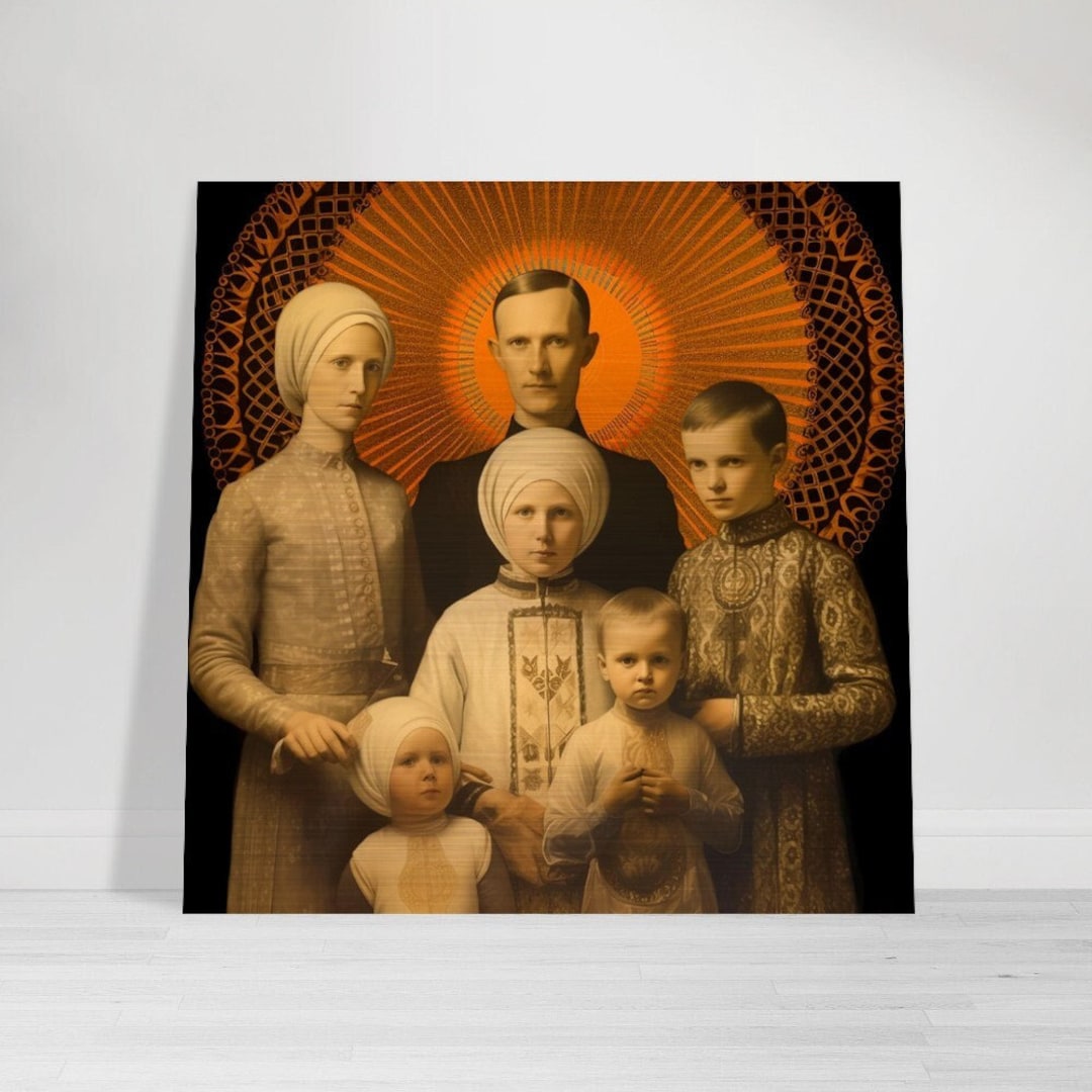 Family of Józef and Wiktoria Ulma Icon – Brushed Aluminum ...