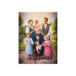 Beatification of the Ulma Family Ceramic Icon Tile Size 6" × 8 ...
