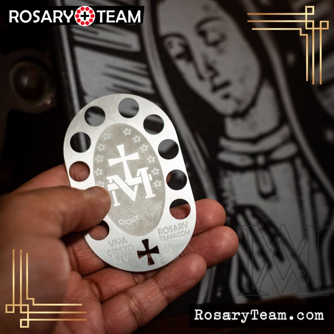 Rosary Team One Decade + Rosary Card + Catholic Wallet Rosary ...
