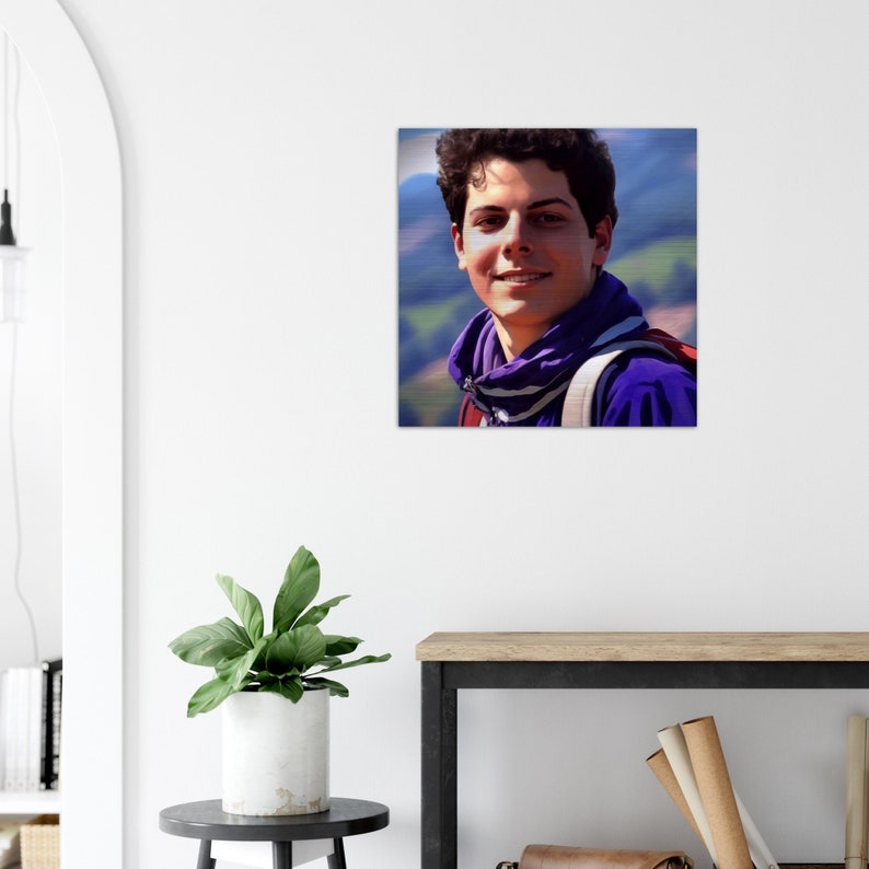 Blessed Carlo Acutis, Servant of God - Brushed Aluminum Icon - Wall Art ...