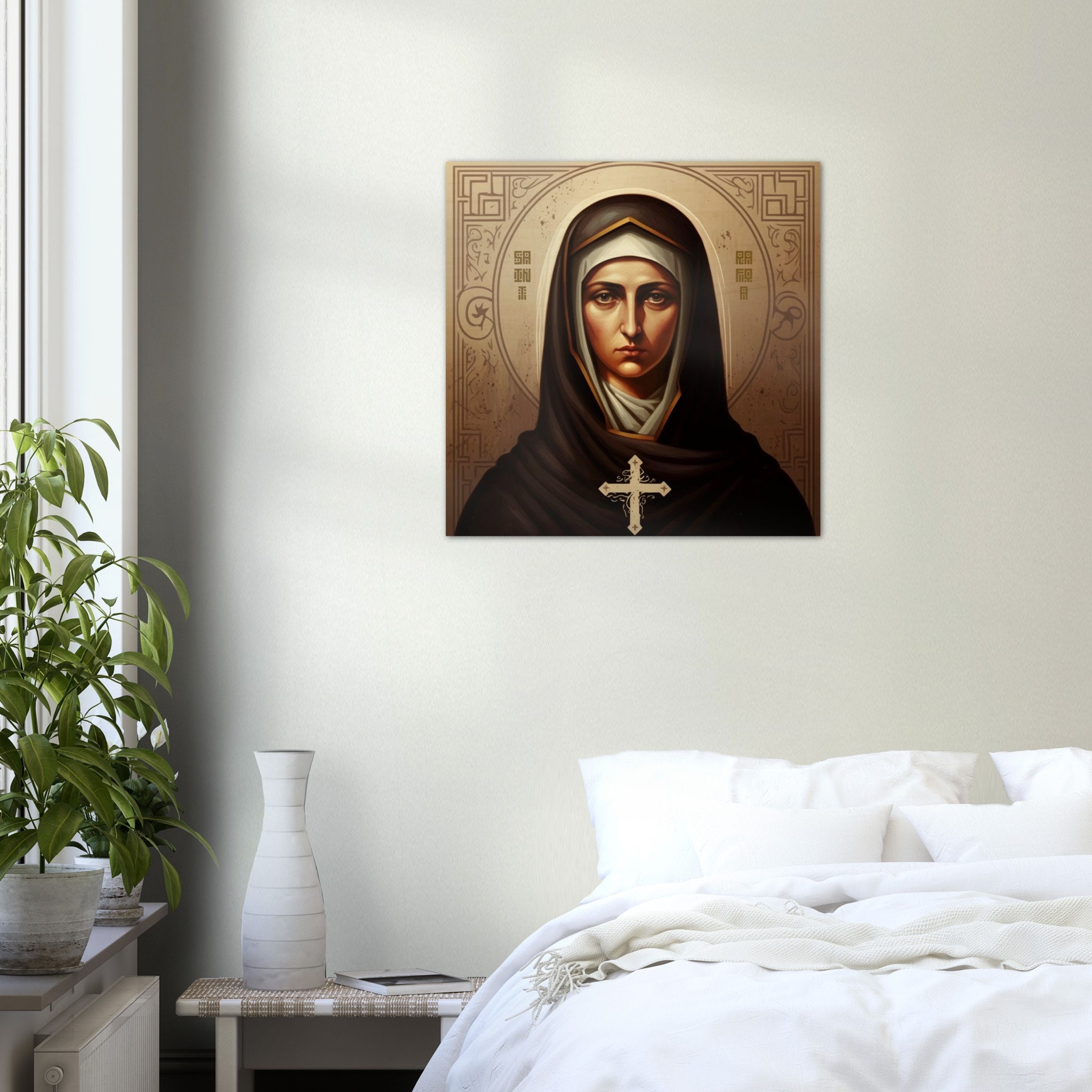 Saint Rafqa Wood Icon Lebanese Maronite Nun St Rebecca Rafqa - Etsy