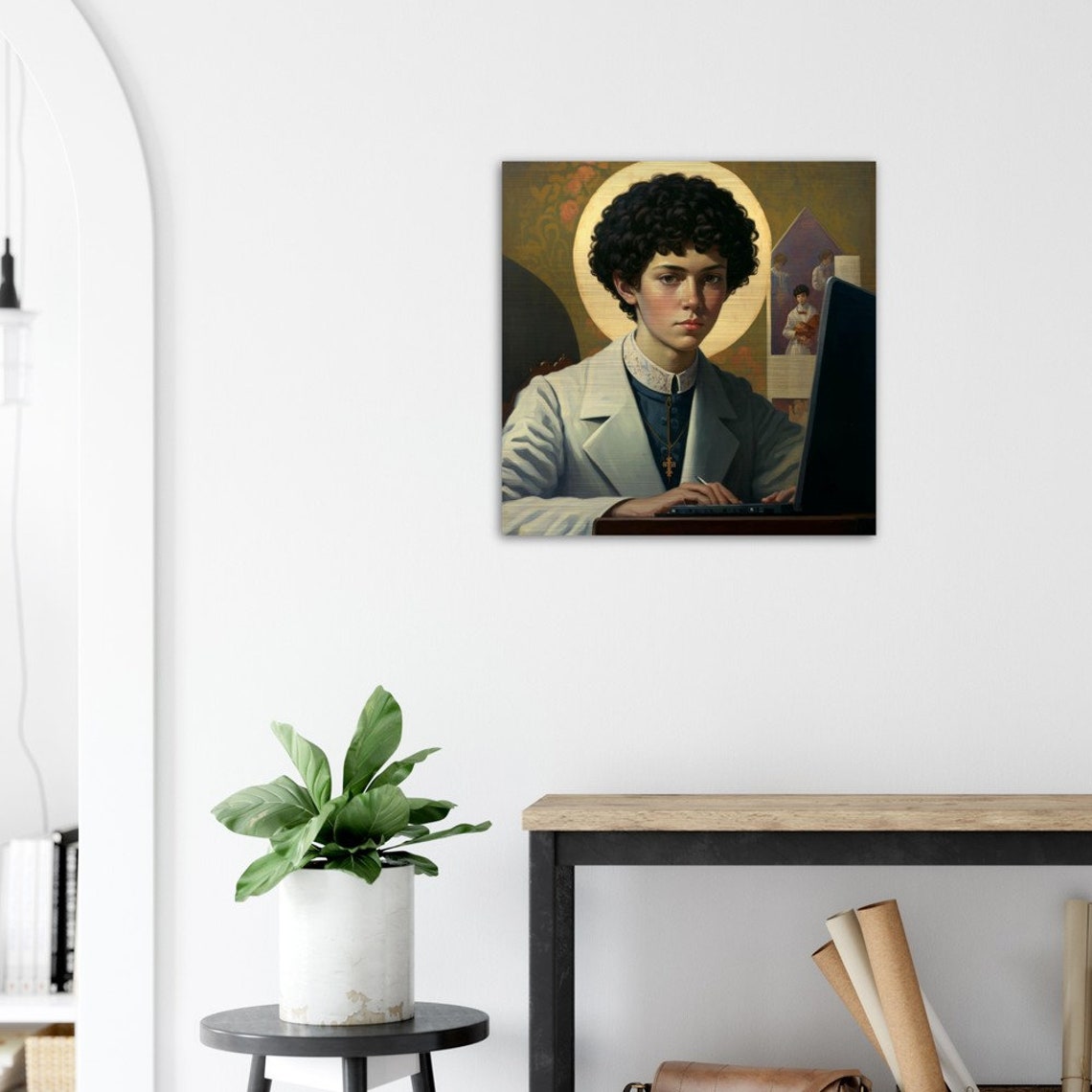 Blessed Carlo Acutis Icon Brushed Aluminum Beato Carlos Servant of God ...