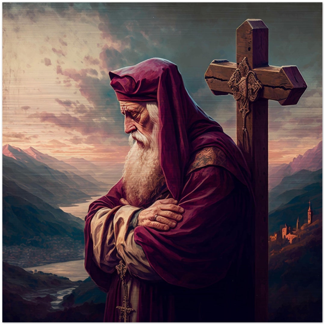 Saint John Maron Patriarch of Antioch Brushed Aluminum Print. First ... Saint John Maron Patriarch of Antioch Brushed Aluminum Print. First ...