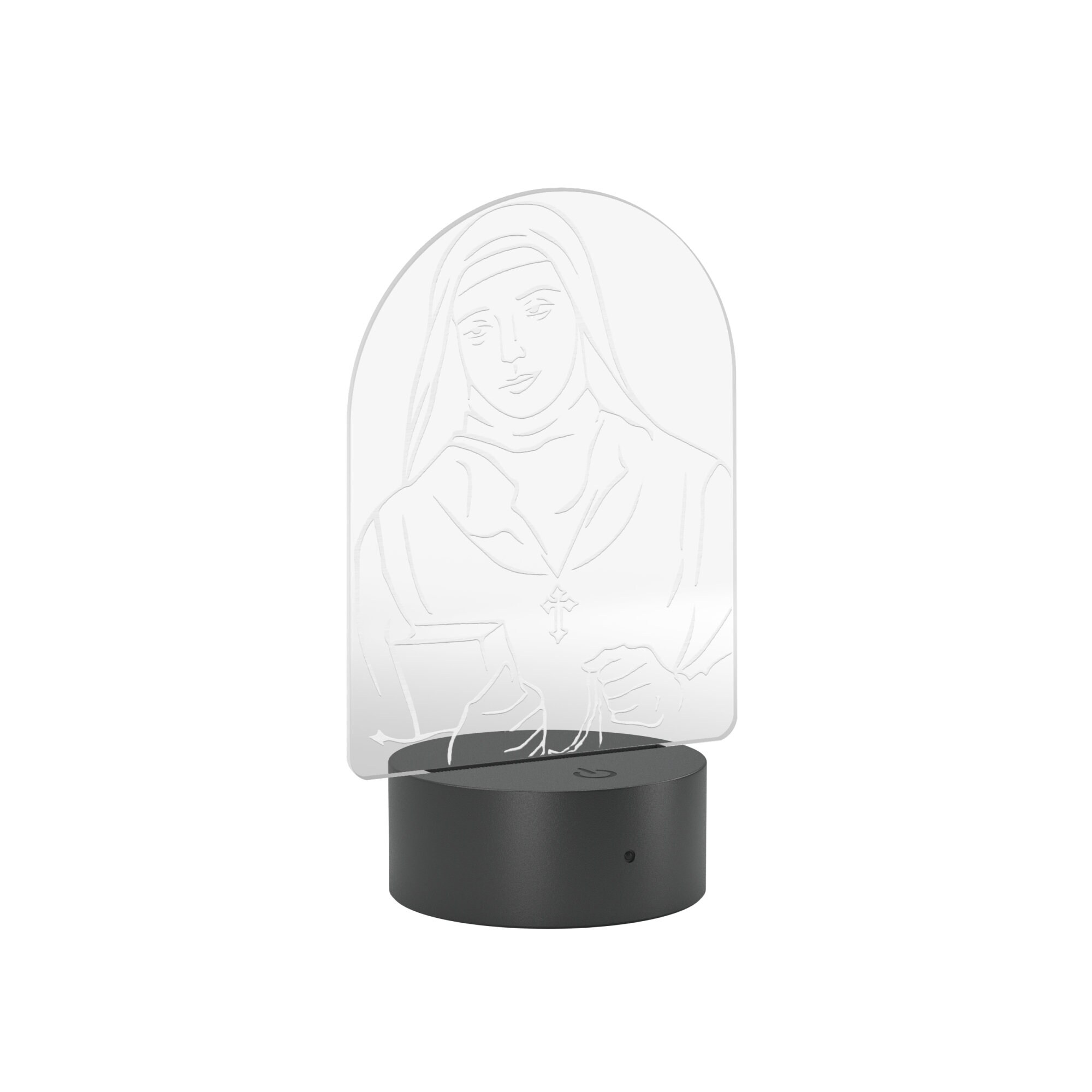 St Rafqa Laser-etched Acrylic Icon, Also Known as Saint Rafka and Saint ...