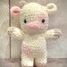 Plush Cow White and Pink Cow - Etsy