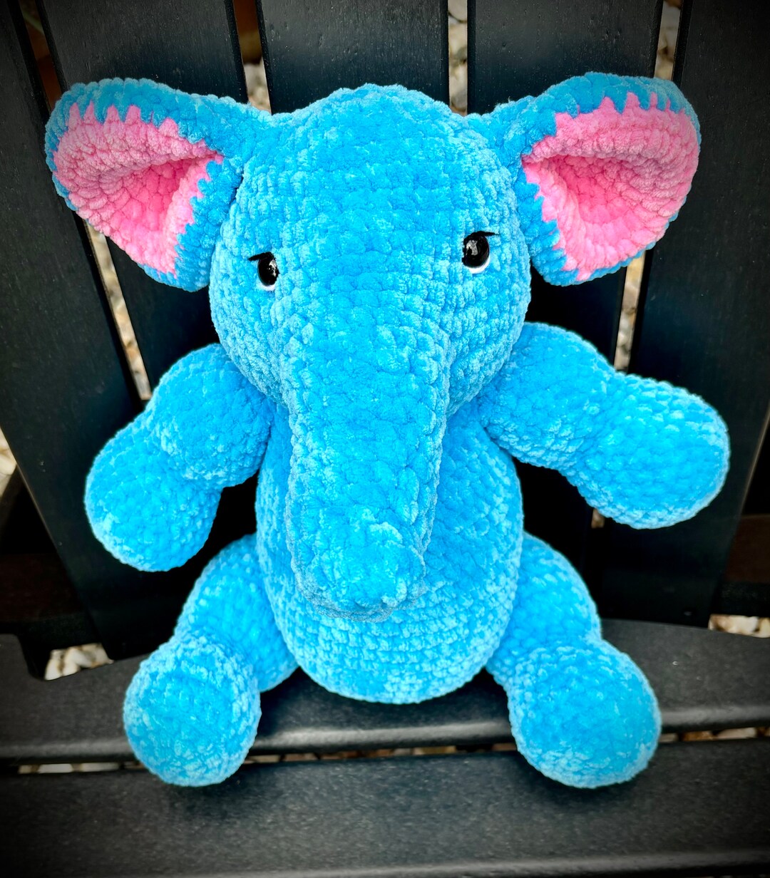 Plush Blue Elephant Super Soft Elephant - Etsy