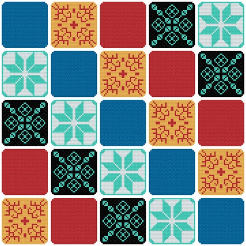 I Love Board Games Cross Stitch Digital PDF Pattern - Etsy