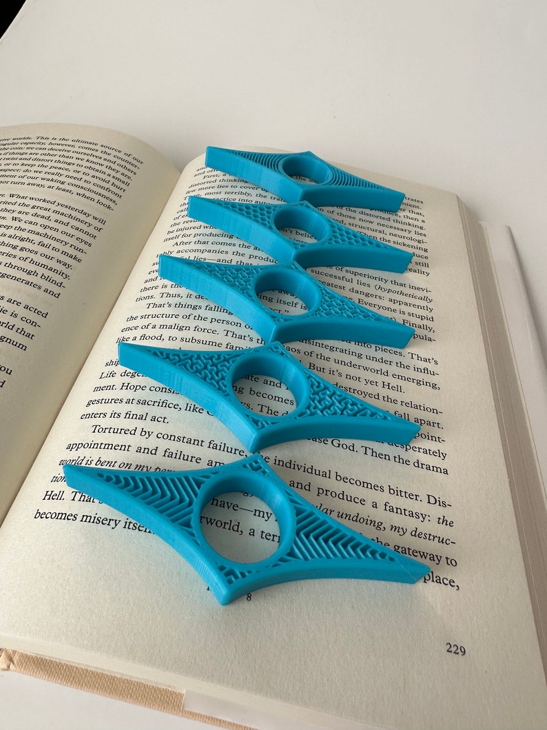 Thumb Assist Book Page Holder - Page Ring - Thumb Ring Page Holder - 3D ...