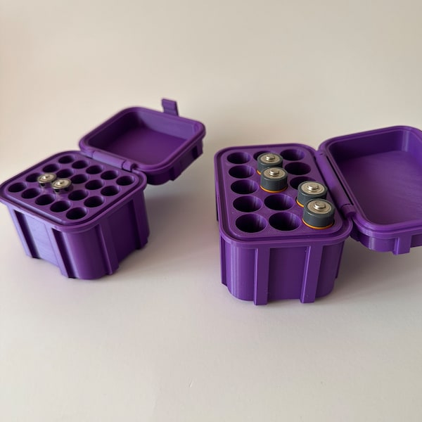 D Cell Battery Storage Box - Etsy