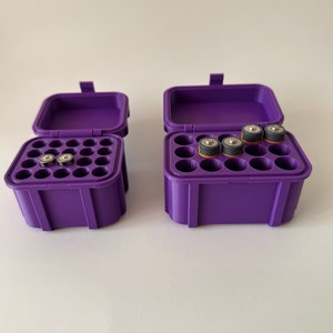 Rugged AA or AAA Battery Holder | Battery Organizer | Battery Storage ...