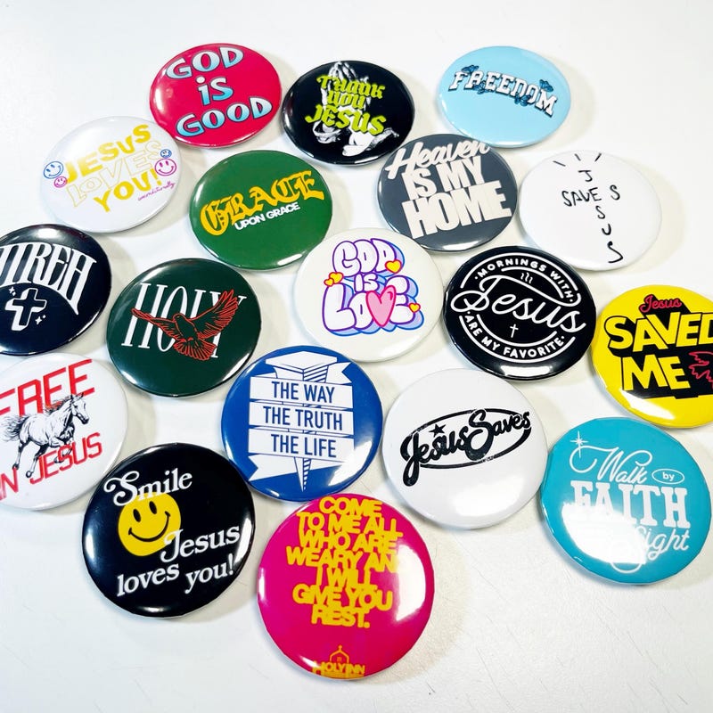 Christian Pins - Etsy