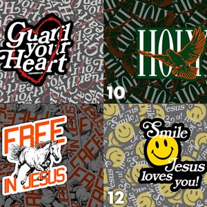 24 Christian Stickers | Christian Sticker Pack | Faith Stickers ...