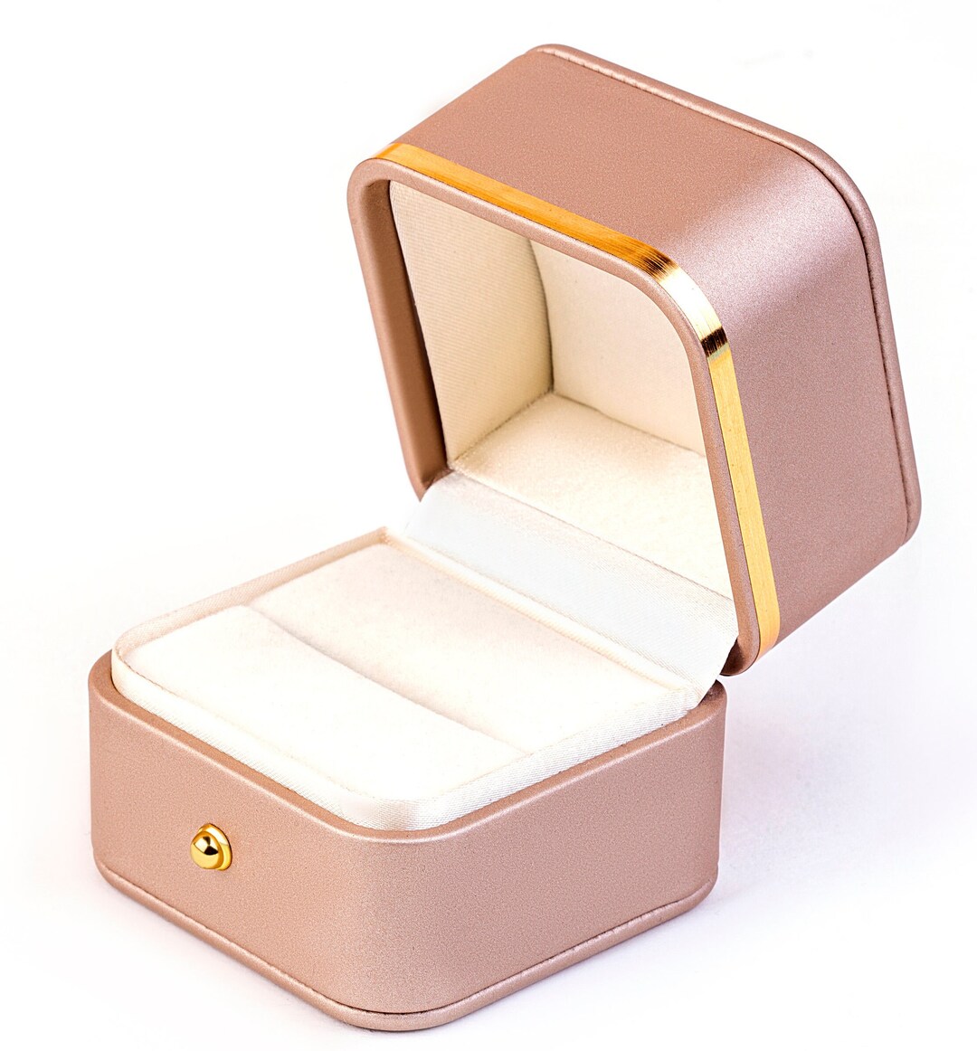 Opulentsy Golden Jewelry Box Premium Leather Jewelry Gift Box for ...
